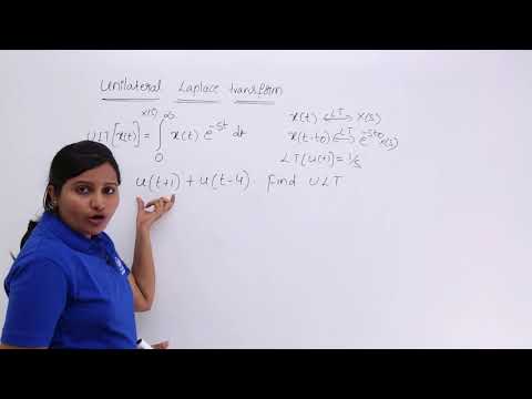 Unilateral Laplace Transform Video Lecture - Crash Course (English) for ...