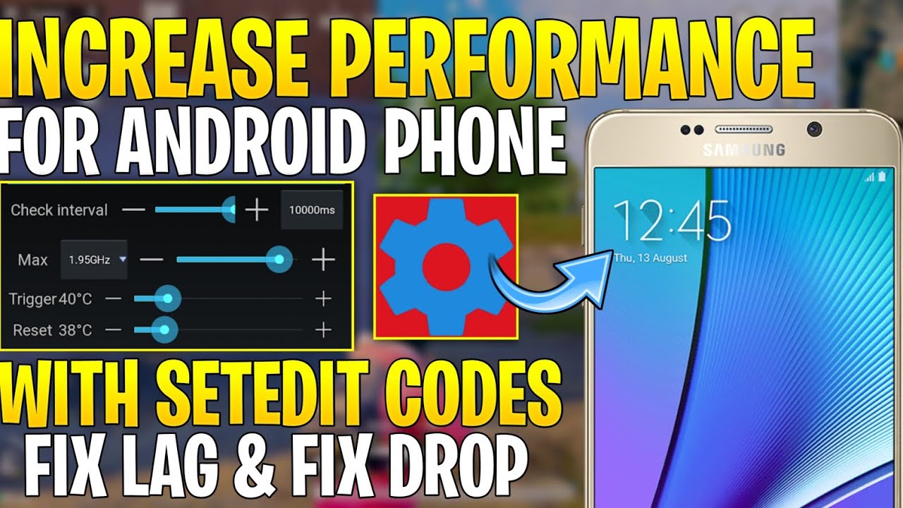 Increase Performance With SetEdit Codes : No Root || Get Max FPS & Max Refresh Rate