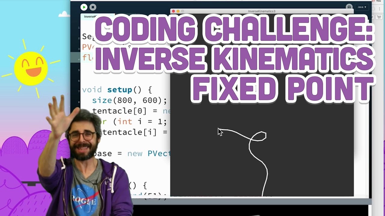 Coding Challenge #64.3: Inverse Kinematics - Fixed Point
