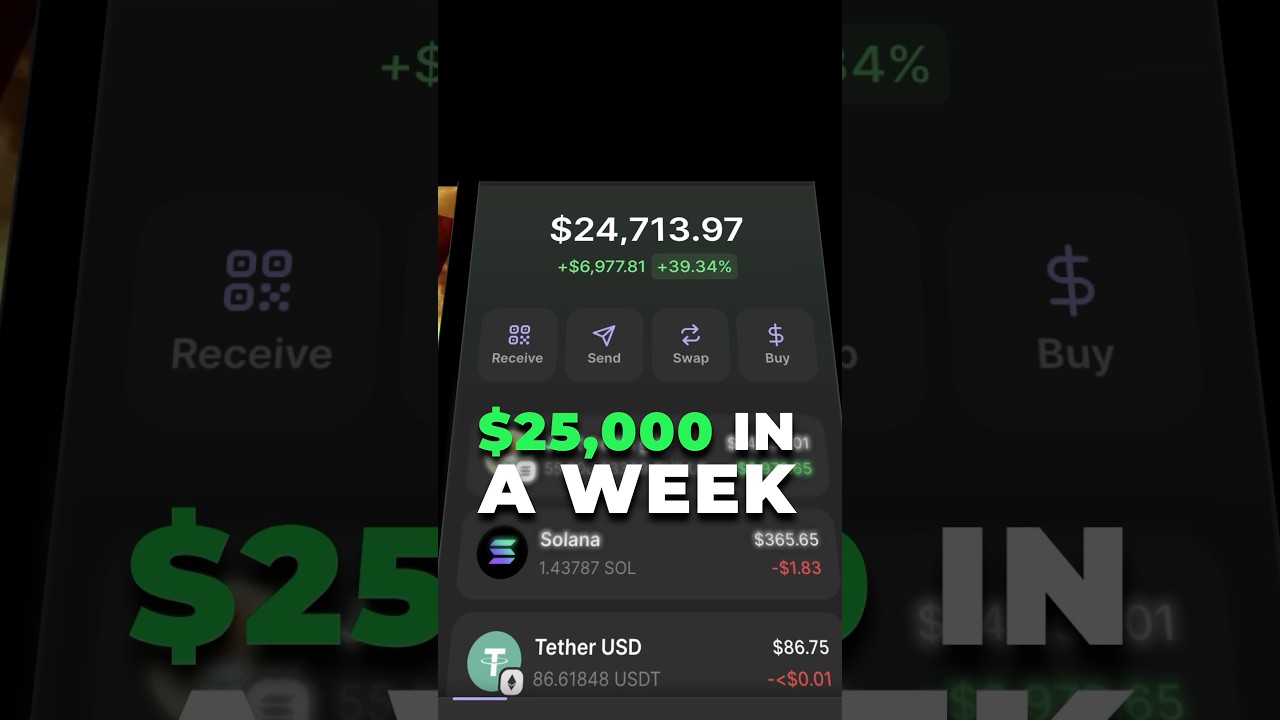 Here is my solana meme coin trading strategy to make $25,000 in a week! #solana #memecoins #defi