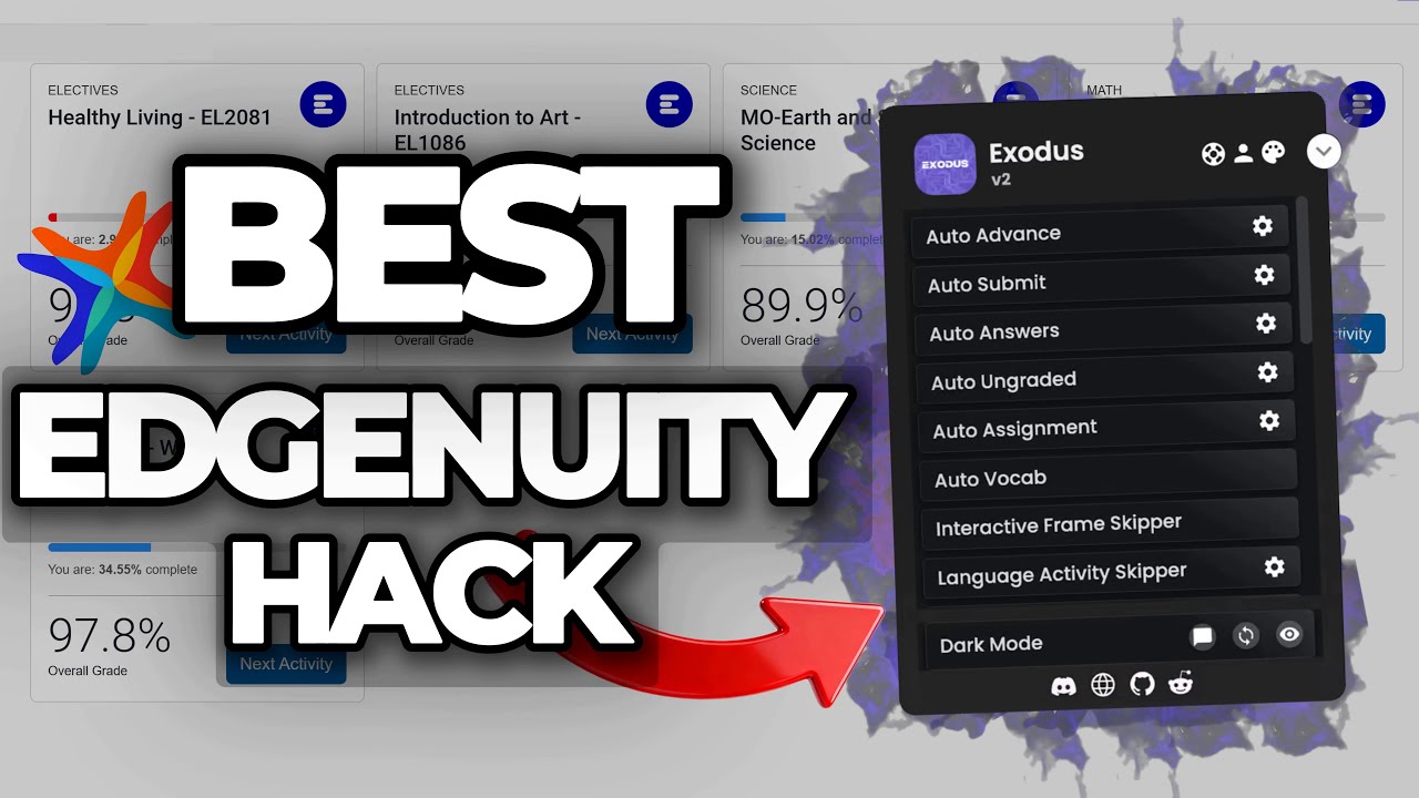 Best Edgenuity Hack (Auto Assignments, Quizzes & Videos)