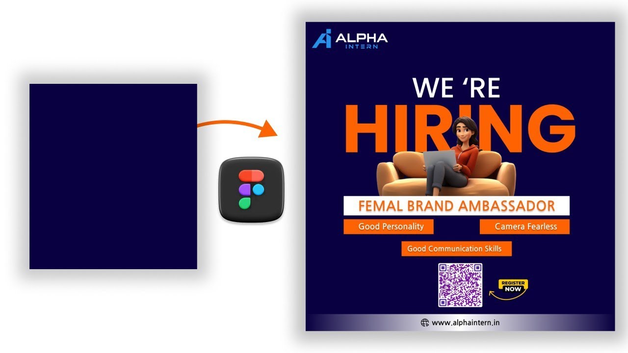 Create Poster For Hiring |Figma Tutorial|