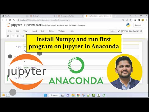 How to Install Numpy in Jupyter Notebook on Anaconda | Run first program | 2023