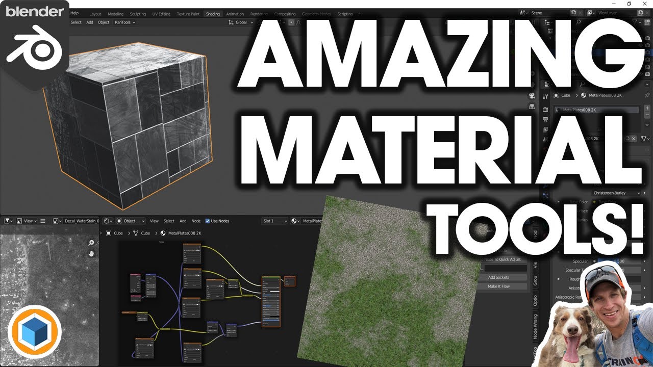Using the AMAZING Material Tools in the Ran-Tools Add-On for Blender!