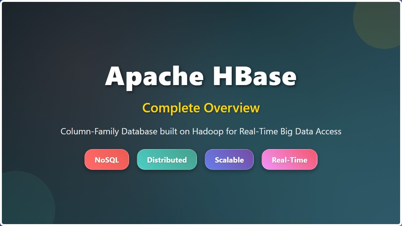 Apache HBase for Beginners: Big Data NoSQL Database Explained