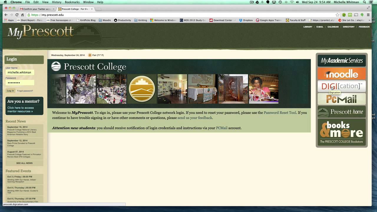 How to - Digication - Logging In and Changing Your Password