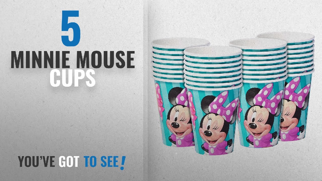 Top 10 Minnie Mouse Cups [2018]: American Greetings Minnie Mouse Paper Cups (32 Count), 9 oz