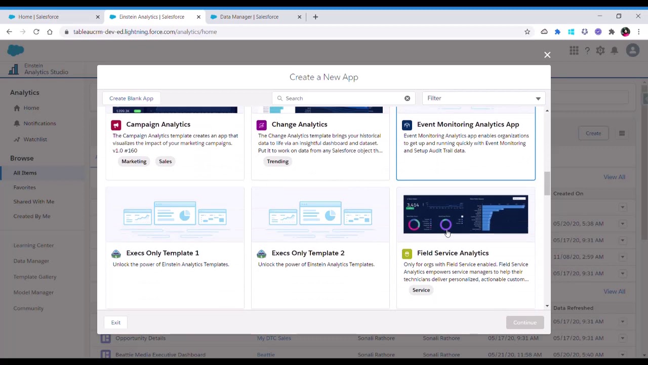 Einstein Analytics - Explore Analytics Studio & Create your first Analytics App