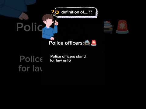 police officer definitionπππ¨ #police @LearnPluse #generalknowledge #definition #shorts #shortvideo