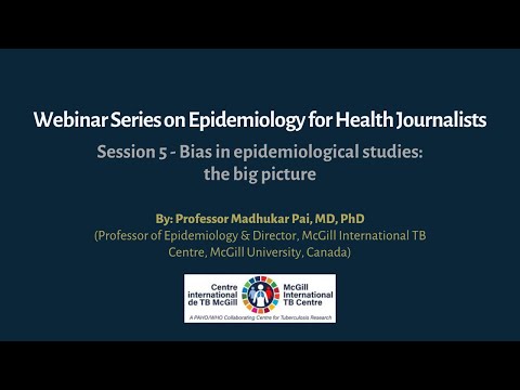 Session 5 - Bias in epidemiological studies: the big picture