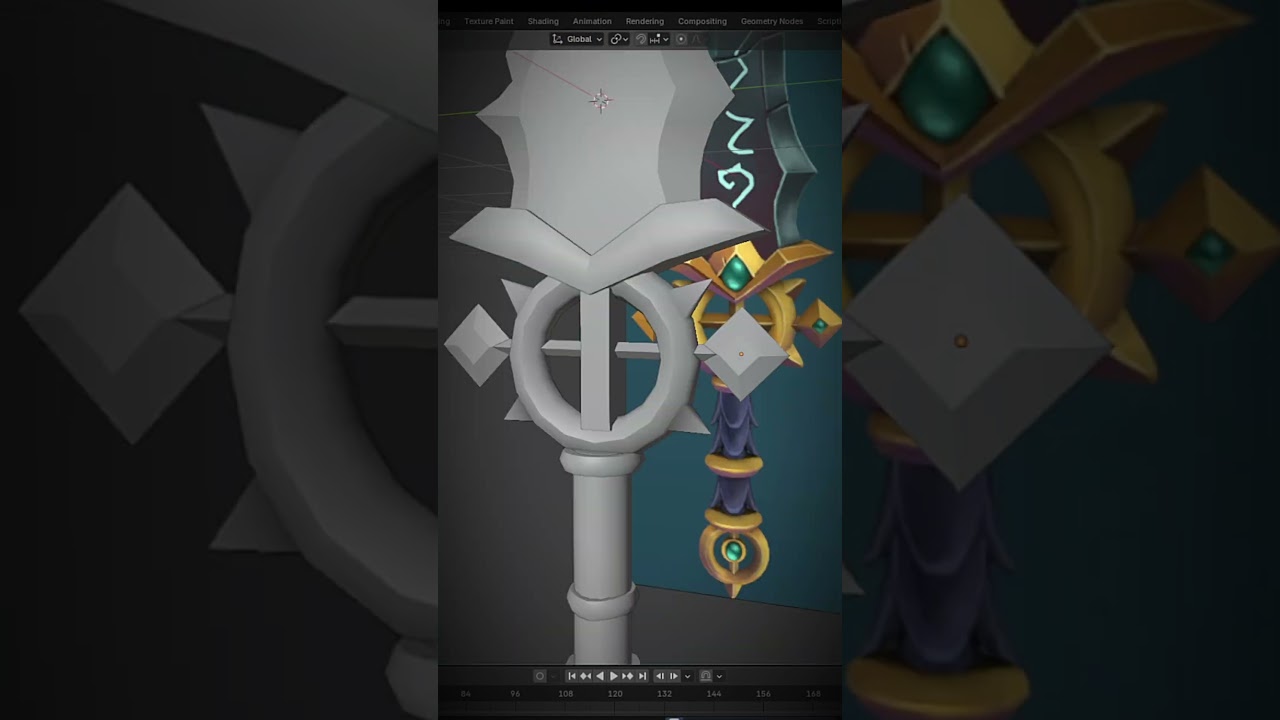 Making Fantasy Stylized Sword in 3D | Speedbulding No Comments | Blender & 3DCoat