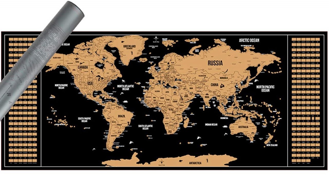 Scratch Off World Map Review