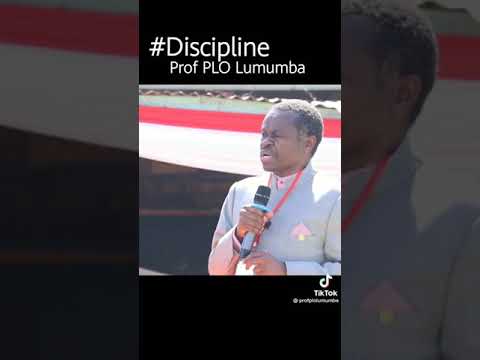 PLO Lumumba# gift of discipline