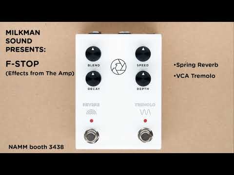 Milkman F-Stop Reverb/Tremolo - White - Open Box | Reverb