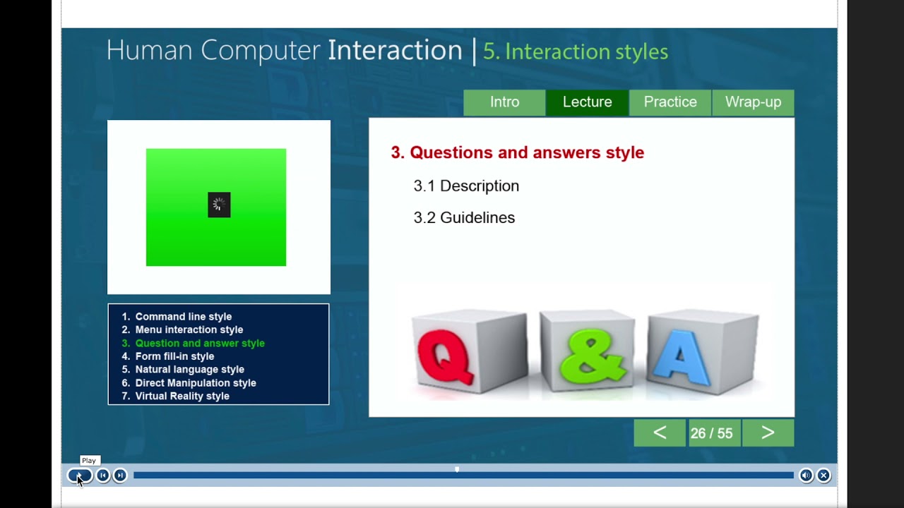 HCI 05  Interaction styles