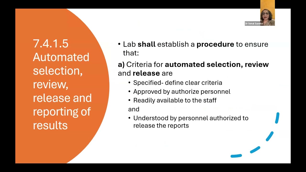 CDE - 117 : Auto Verification in the Clinical laboratory - ISO 15189:2022 Guidelines