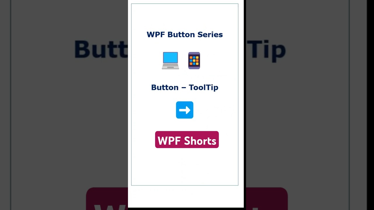 ✨ WPF | Create a Hoverable Button in XAML! | ToolTip Tutorial 🖱️