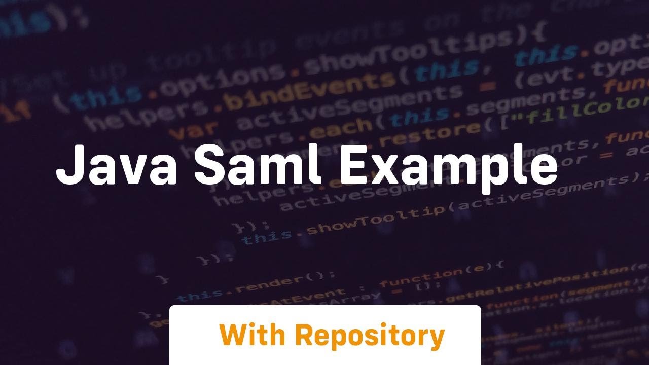java saml example