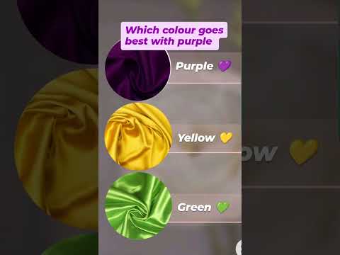 which colour goes best with purple ๐ #fashiondesign