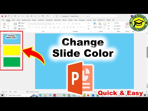How to Change Slide Background Color In PowerPoint
