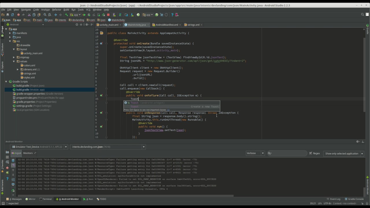Android OkHttp Tutorial