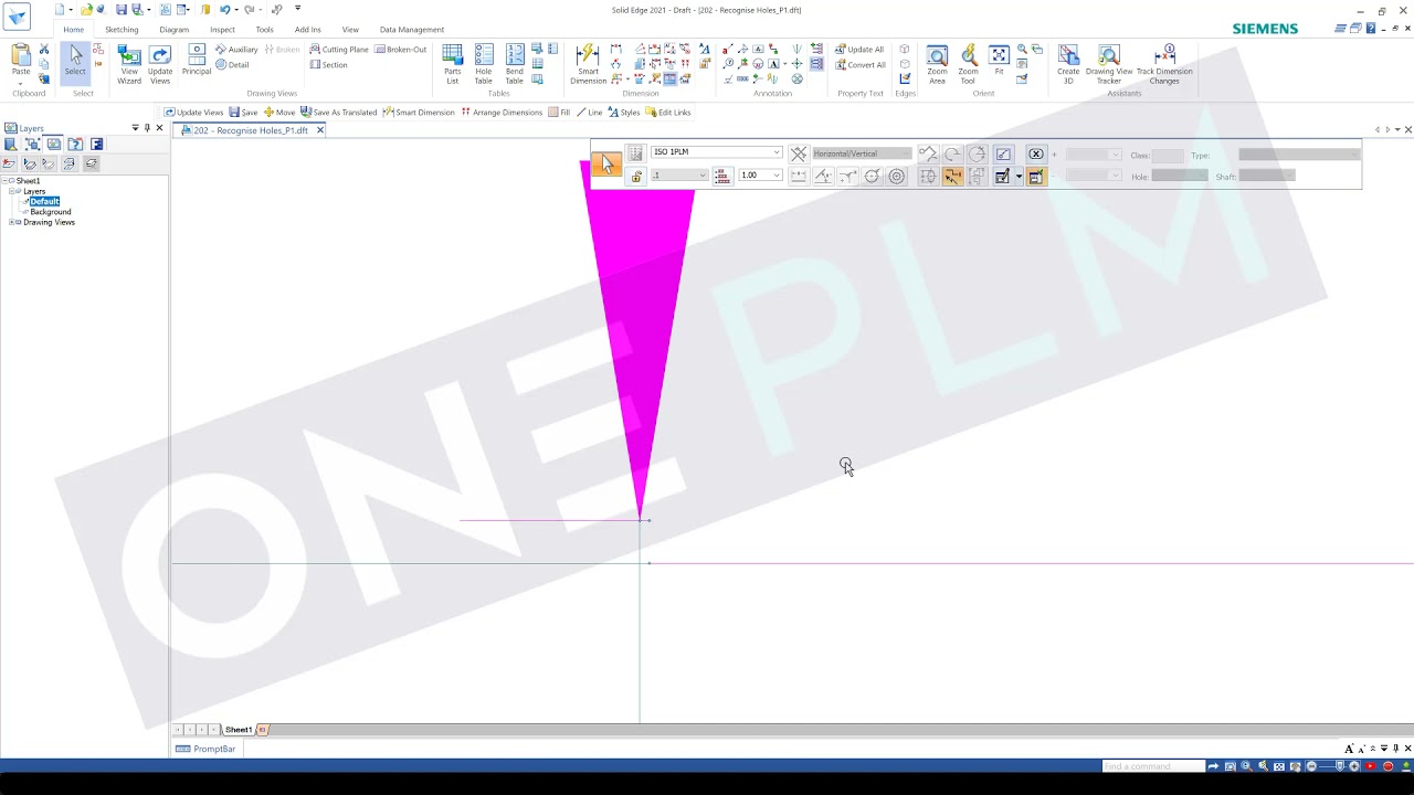 Solid Edge Dimension Terminator Gap Workaround