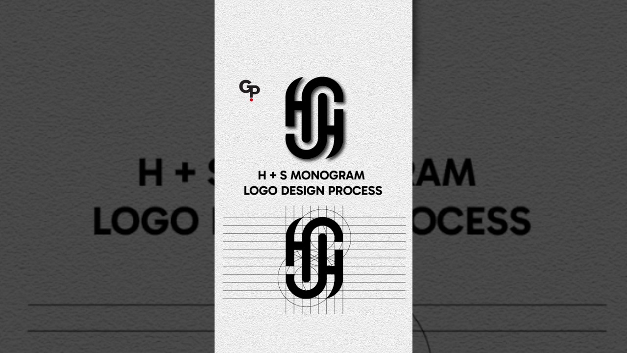 H + S Monogram Logo Design Process | Adobe Illustrator Tutorial #logo #adobeillustrator