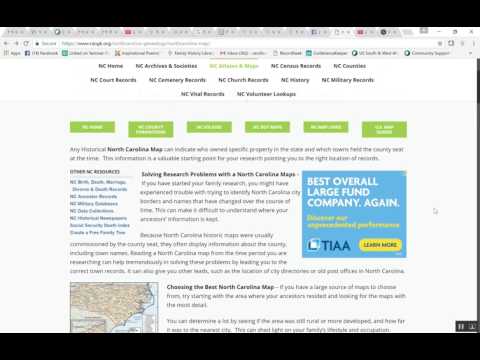 North Carolina Genealogy Research: Post #3 Maps | Free Genealogy HELP