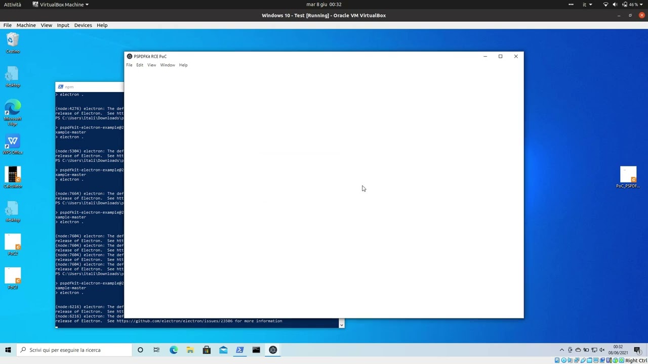 RCE in PSPDFKit-based PDF Reader (Electron app) (2021)