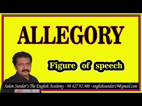 Allegory – Figures of Speech – salem sundar – Std X - TNPSC & Competitive Examinations