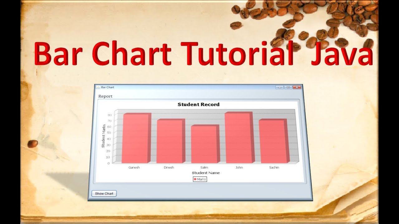 How to make bar chart in java using JFreeChart