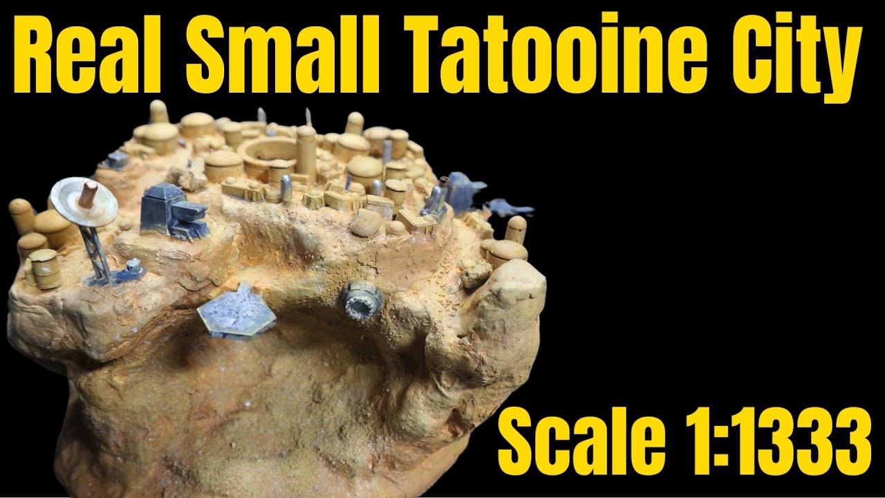 Building a Star Wars Tatooine Diorama in 1:1333 Scale – A Tiny Challenge! #starwars #miniature
