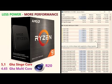 Ryzen 9 5900x CinerBench r20 | PBO2 Best Settings - More Performance - Less Power |