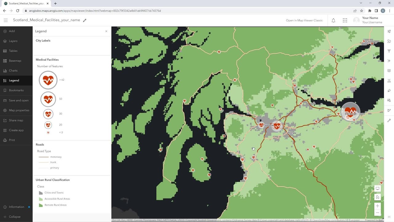 Share a web map in ArcGIS Pro