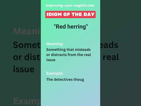 Red herring - Idiom of the Day