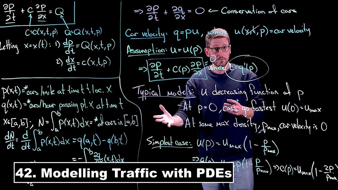 Modelling Traffic with PDEs - Partial Differential Equations | Lecture 42