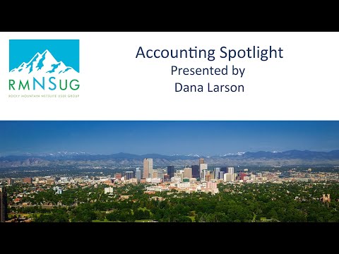 Accounting Spotlight – Rocky Mountain NetSuite User Group