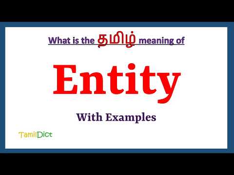 Entity Meaning in Tamil | Entity in Tamil | Entity in Tamil Dictionary |