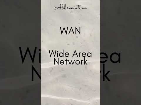 WAN Wide Area Network