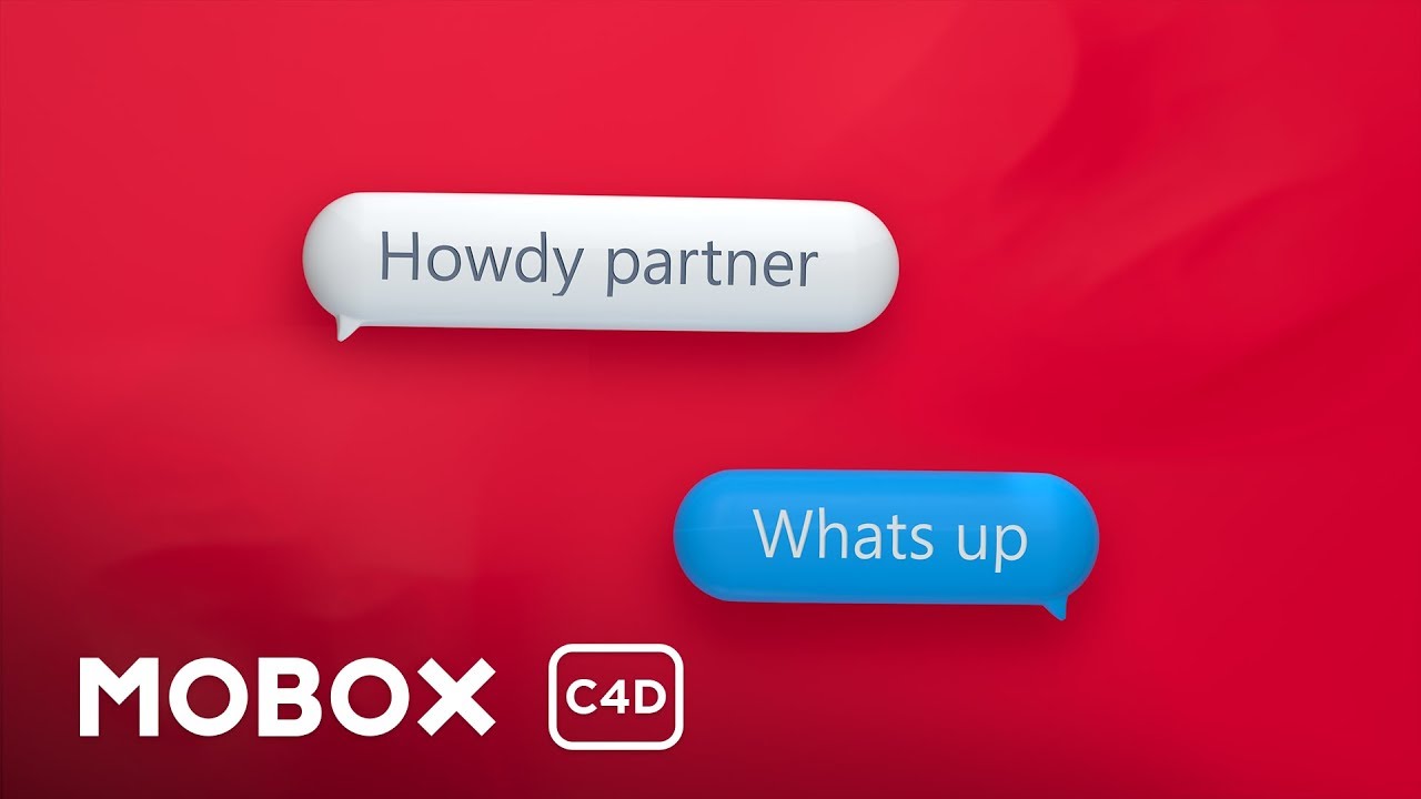 3D Chat Bubbles - Cinema 4D Tutorial