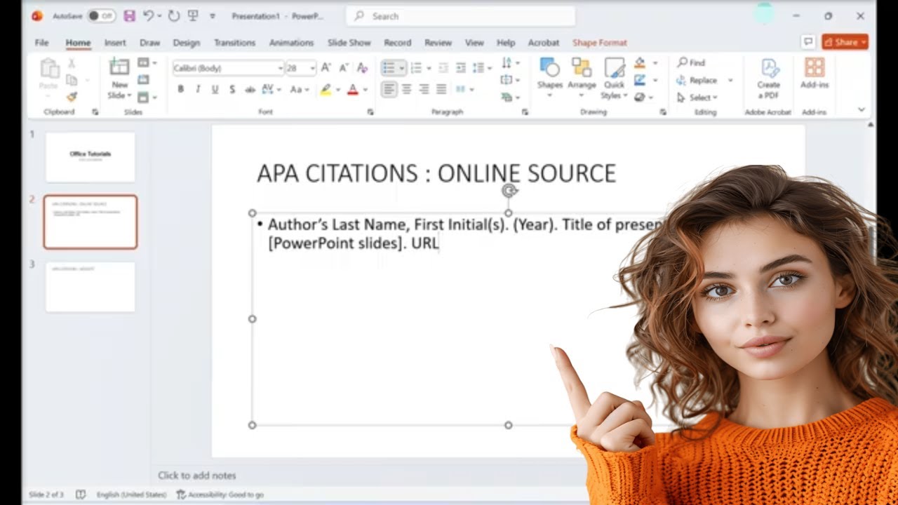 How to Properly Cite Web Sources for Your PowerPoint Slides (APA Format)