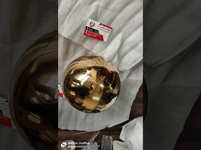SS gold plated ball - SS Gold plated Hollow balls Manufacturer from Vasai