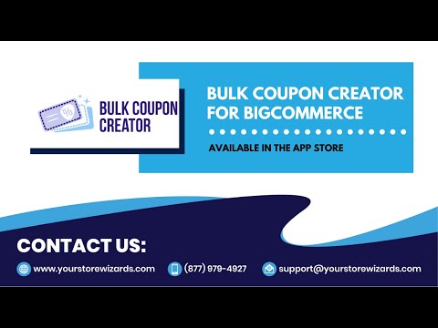 Create Coupon Codes in Bulk with Bulk Coupon Creator for BigCommerce