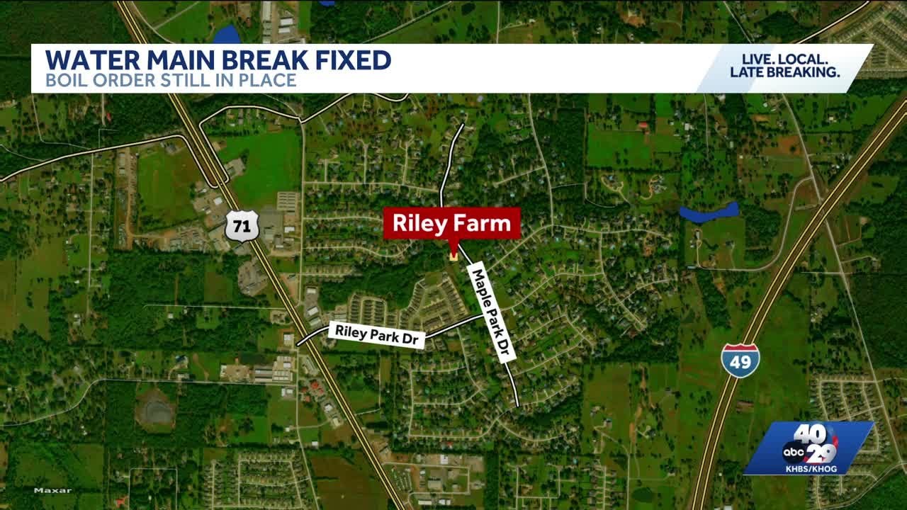 Boil order still in place in Fort Smith after water line repaired