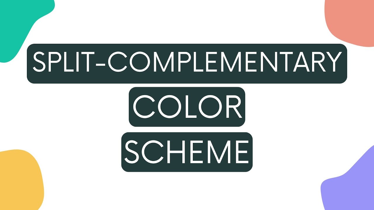 Watercolor Split-Complementary Color Scheme