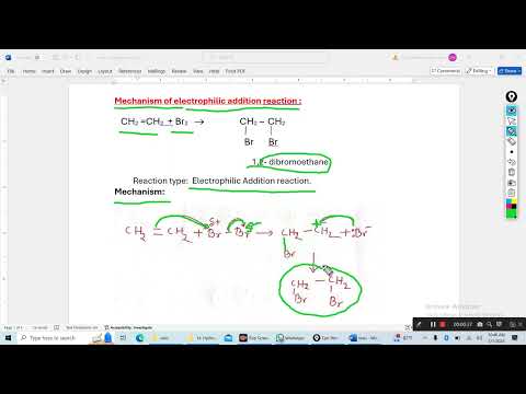 Reaction of Ethene and Bromine & Mechanism