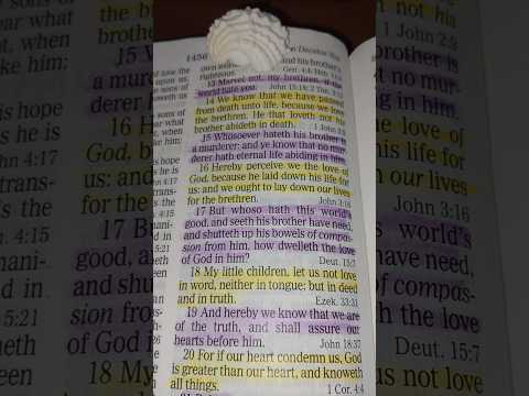 KJV vs NIV 1 John 3:13-23 #bibleverseofthedaykjv #bibleverse #bibleasmr #christianasmr