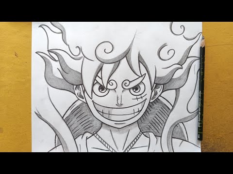How to draw Monkey D. Luffy gear 5 from (One piece) || Anime drawing || Easy pencil drawing ideas