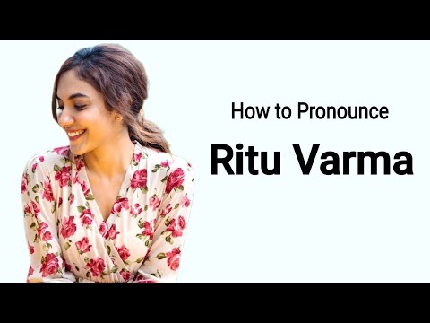 Ritu Varma - Pronunciation and Meaning