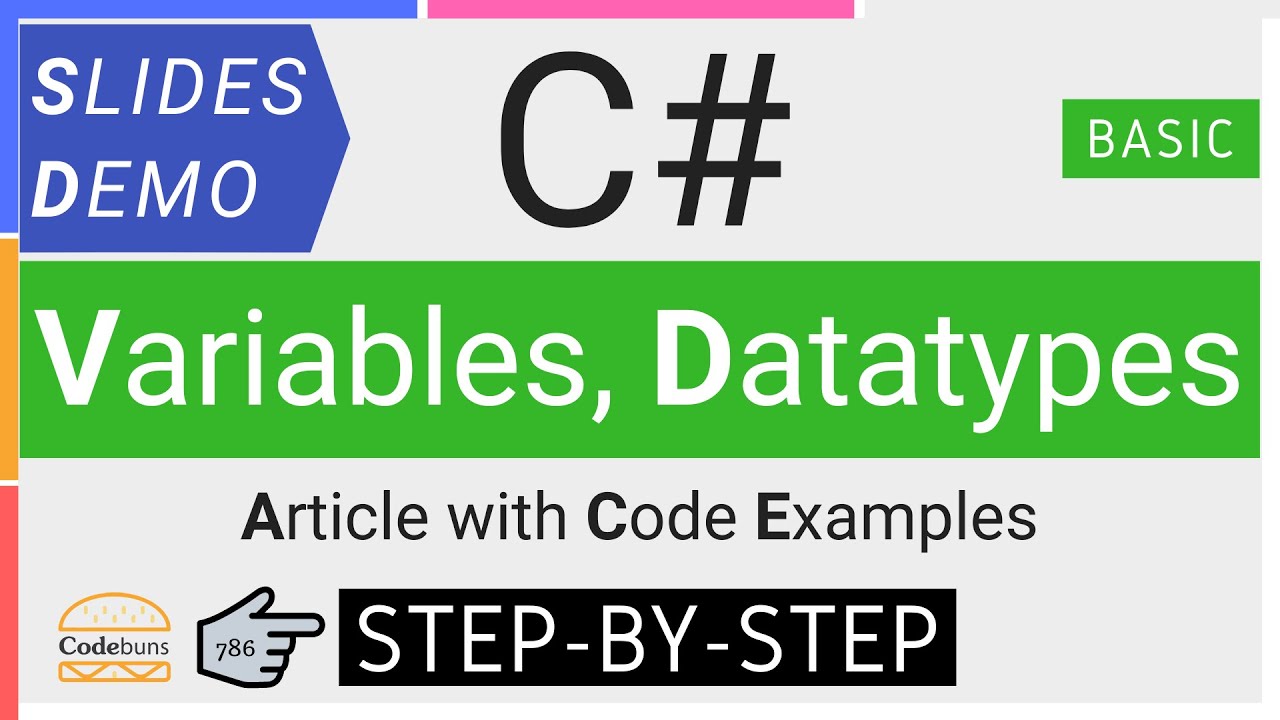C# Variables (STEP-BY-STEP Tutorial for Beginners)